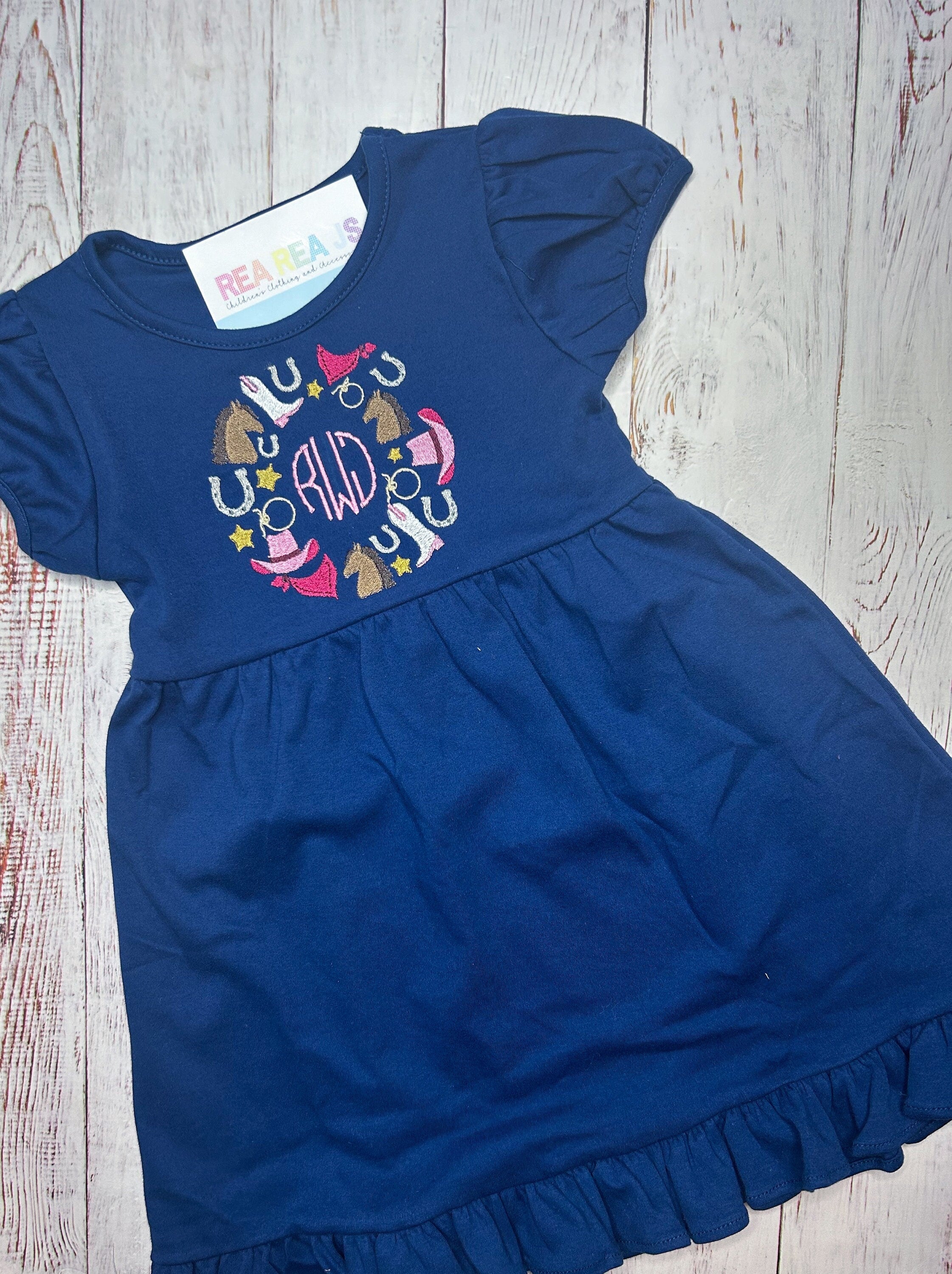 Rodeo Monogram Shirt or Dress – Rea Rea J's